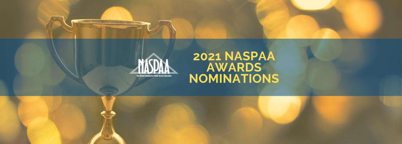 2021 NASPAA Awards Nominations Open | NASPAA